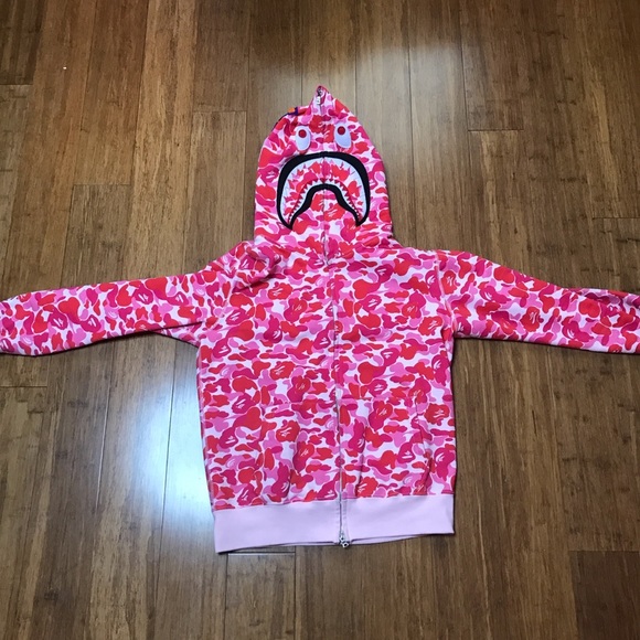 Bape | Shirts | Pink Bape Camo Full Zip | Poshmark
